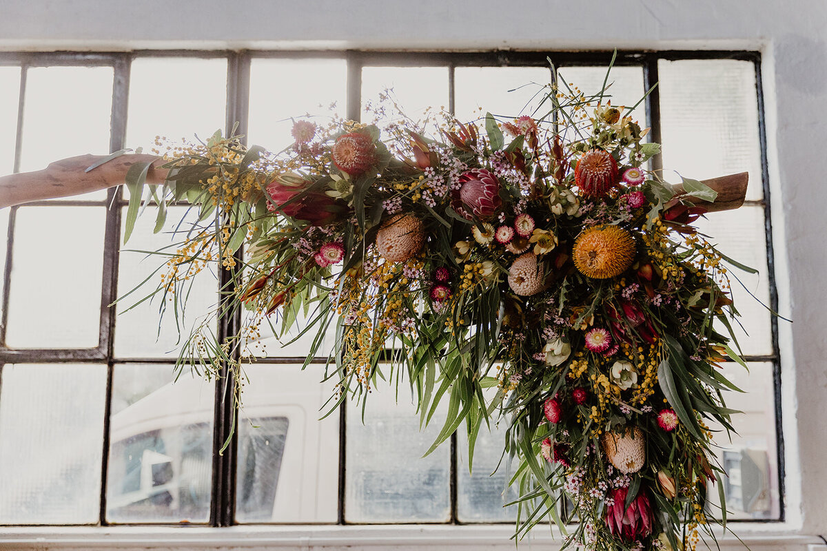 Natural Timber Arbor | Rustic Romance