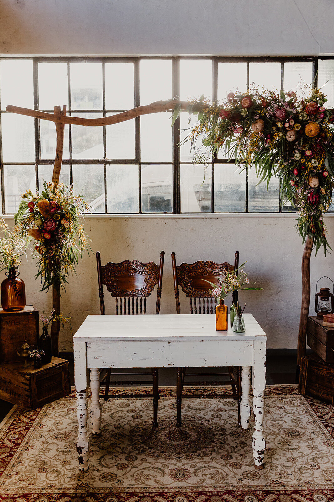 Natural Timber Arbor | Rustic Romance