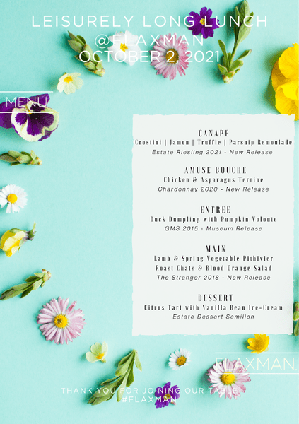 Long Lunch Winery | Cellar Door Barossa | Flaxman Wines