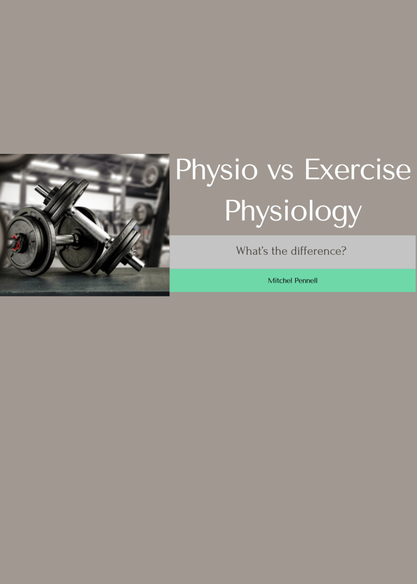 Physiotherapy vs Exercise Physiology